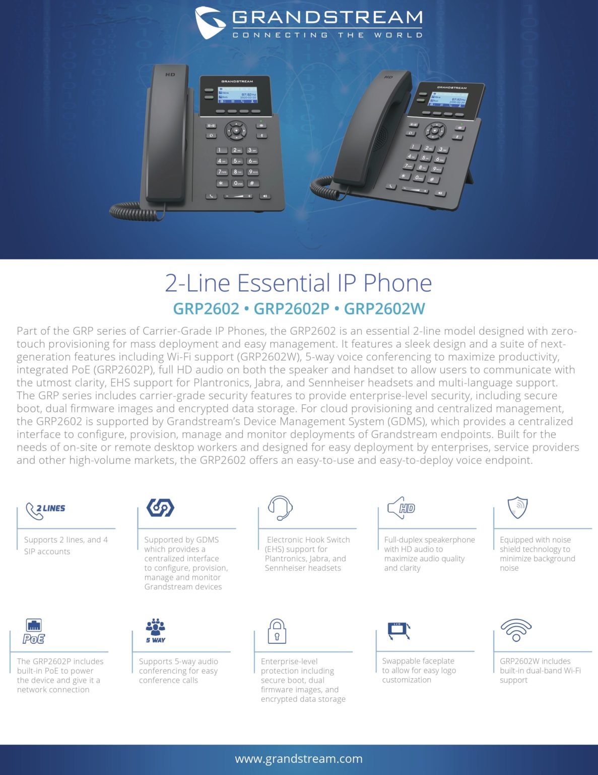 Grandstream GRP2602P – ตู้สาขาโทรศัพท์ ,ตู้สาขาโทรศัพท์ไอพี, คอล ...